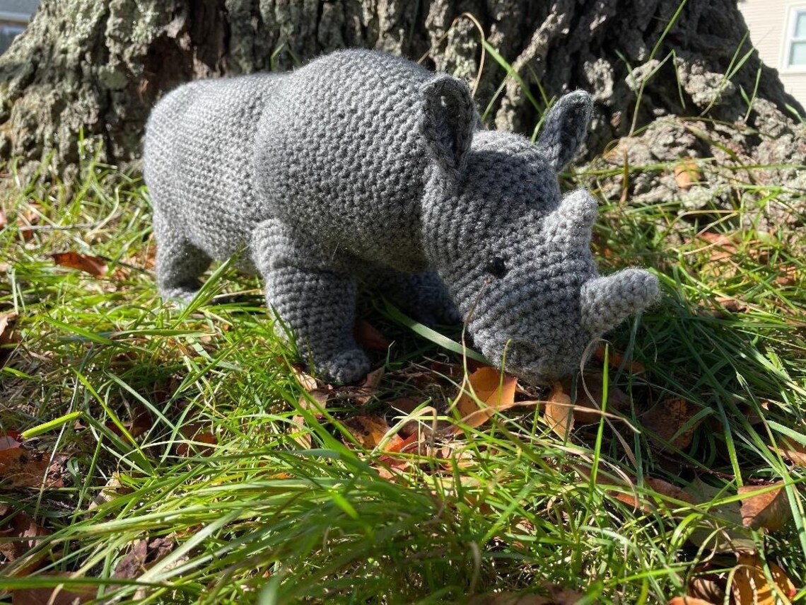 Rhino Amigurumi Crochet Pattern - Etsy