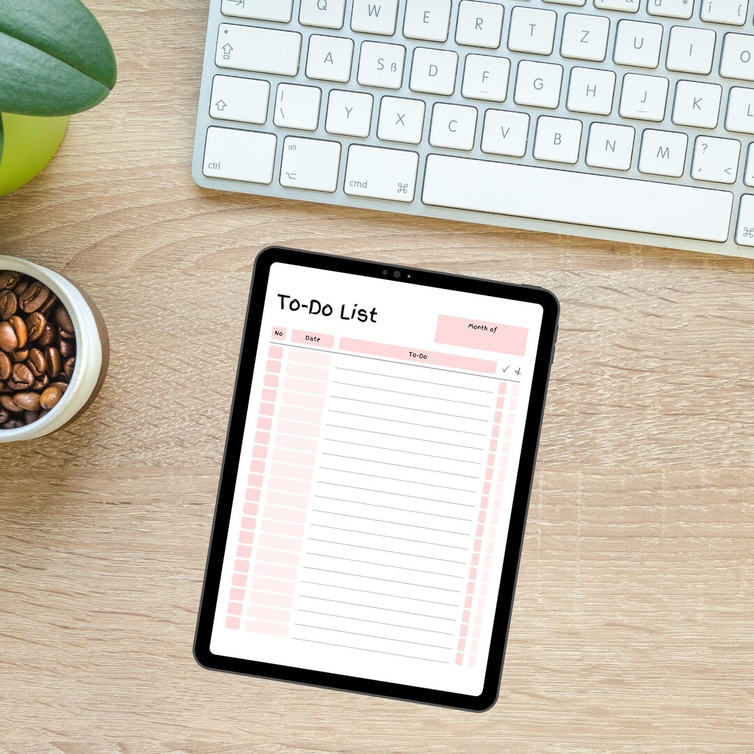 Minimalist to Do List, Printable to Do List, Goodnotes Digital to Do ...