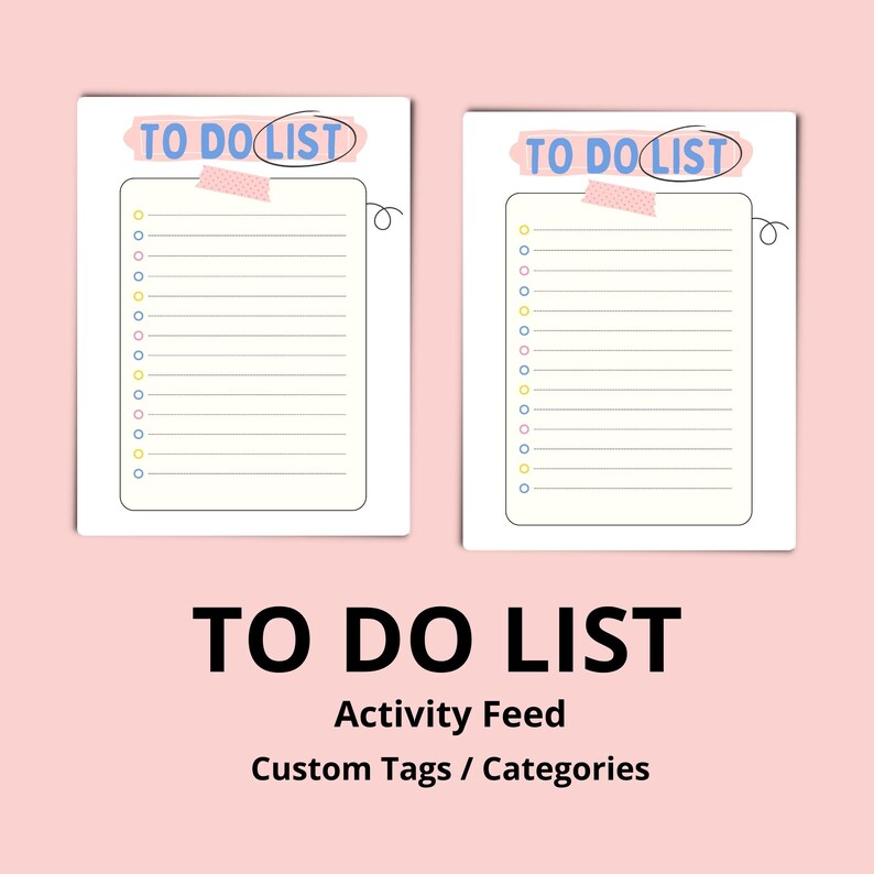 To Do Lists, Goodnotes Templates, Weekly Planner, Minimalist to Do List ...