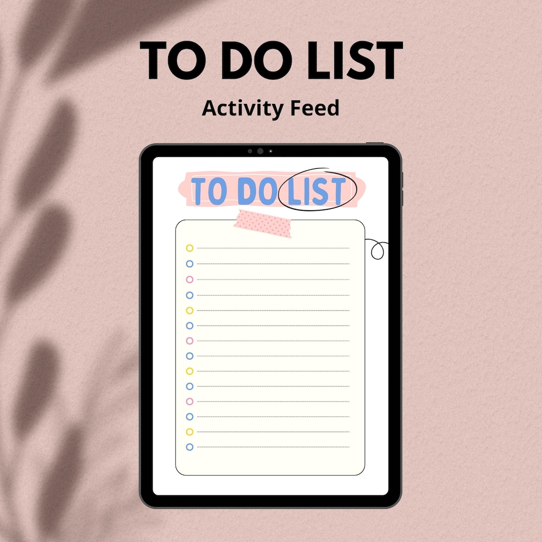 To Do Lists, Goodnotes Templates, Weekly Planner, Minimalist to Do List ...