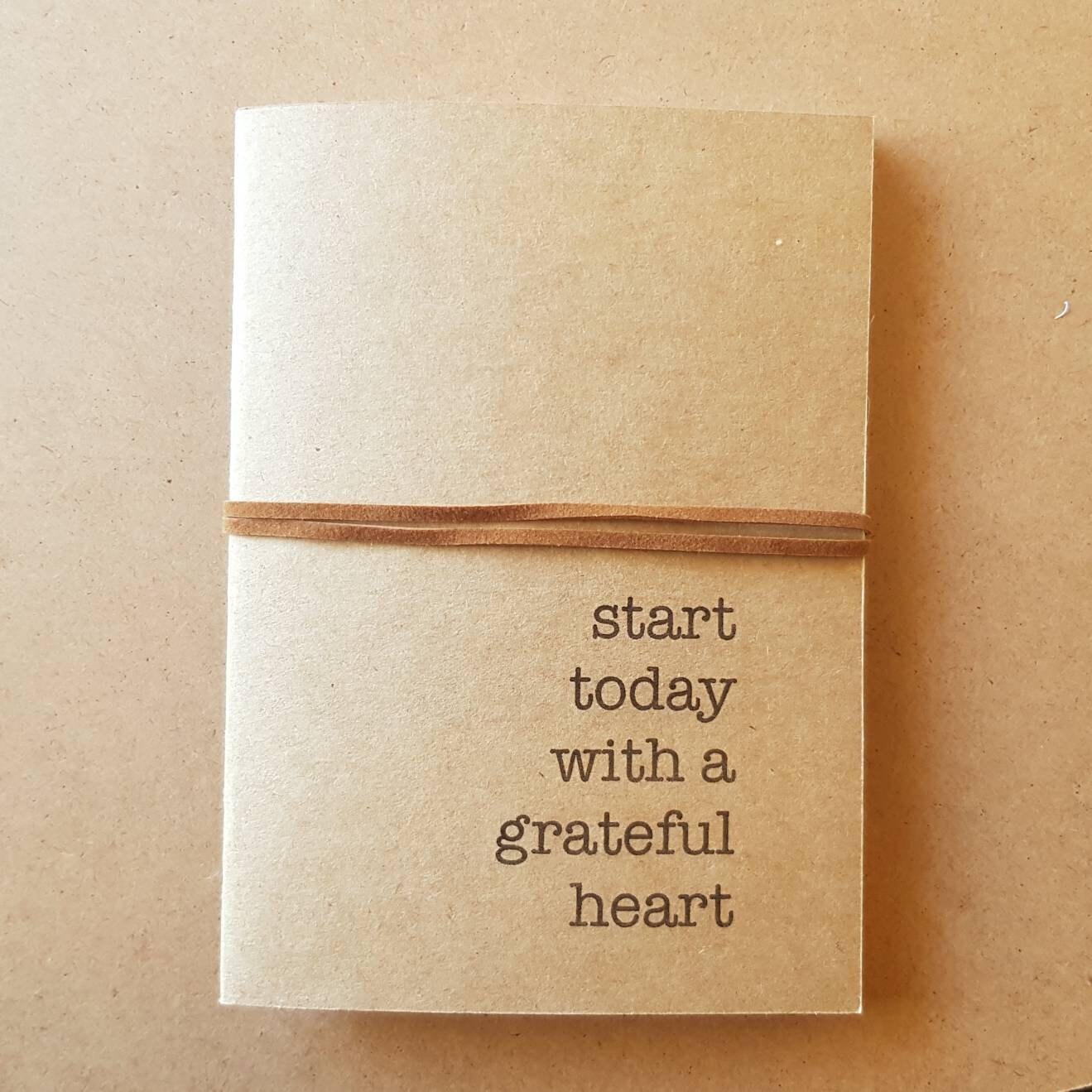 Handmade Notebook A6 Quote grateful inspirational quote | Etsy