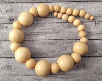 Big Bead Necklace | Etsy