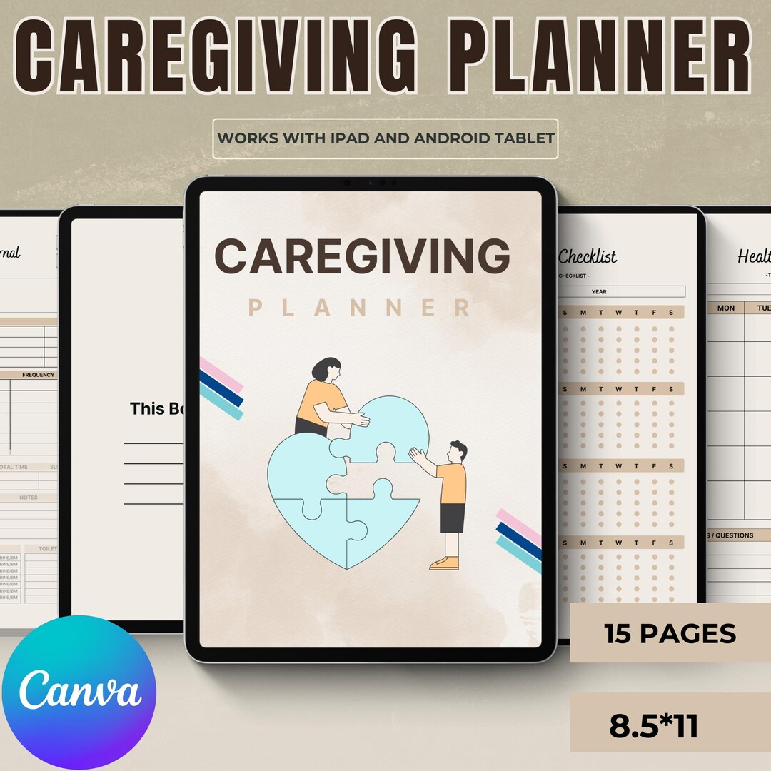 Caregiving Binder Printable Care Plan Checklist Planner Family ...