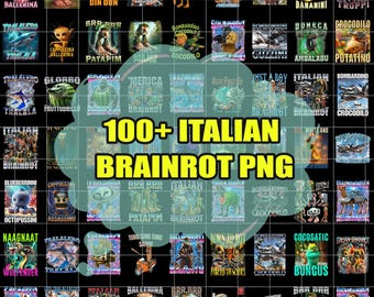 Italian Brainrot Homage Png Bundle, Italian Brainrot Shirt Design ...