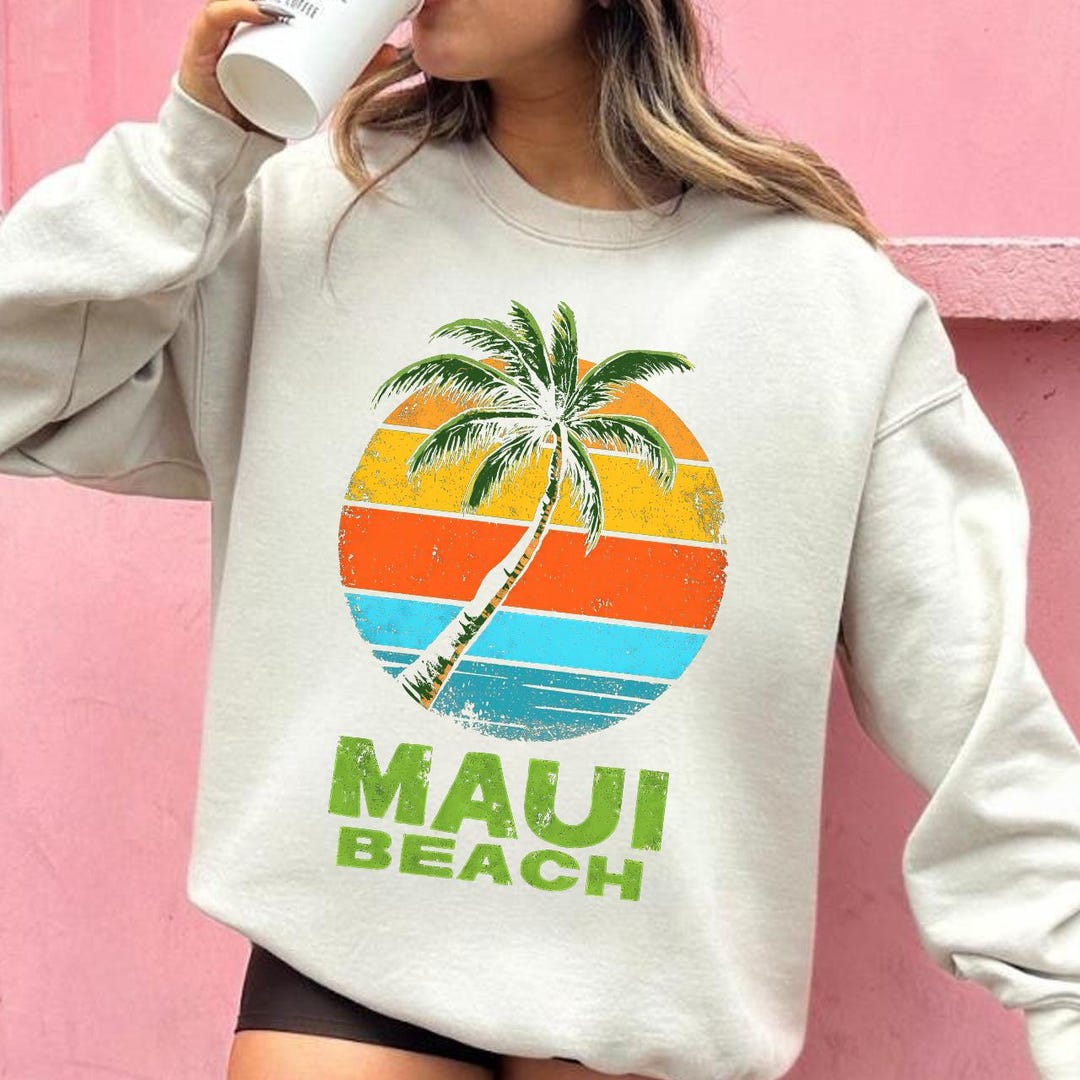Preppy Sunset at the Beach Clip Art - Transparent Background in PNG ...