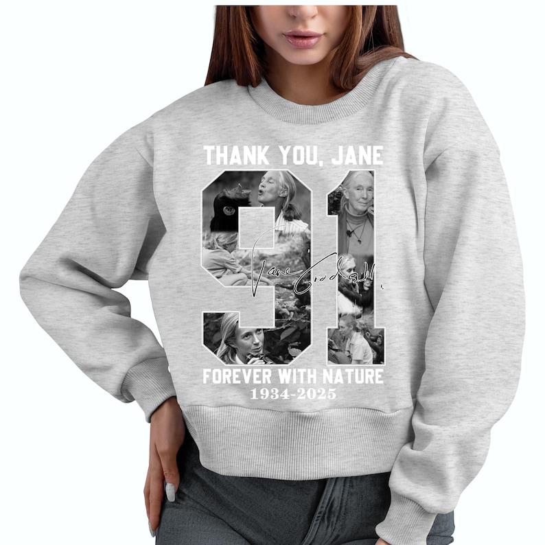 Jane Goodall Tribute PNG, Wildlife Conservation Legacy Png, Animal ...