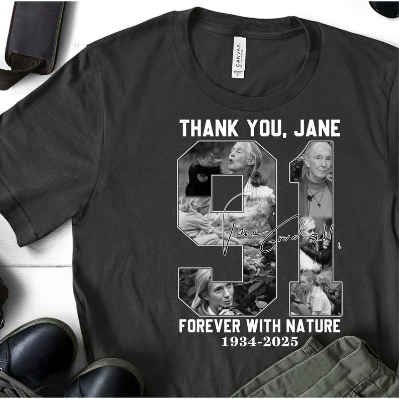 Jane Goodall Tribute PNG, Wildlife Conservation Legacy Png, Animal ...