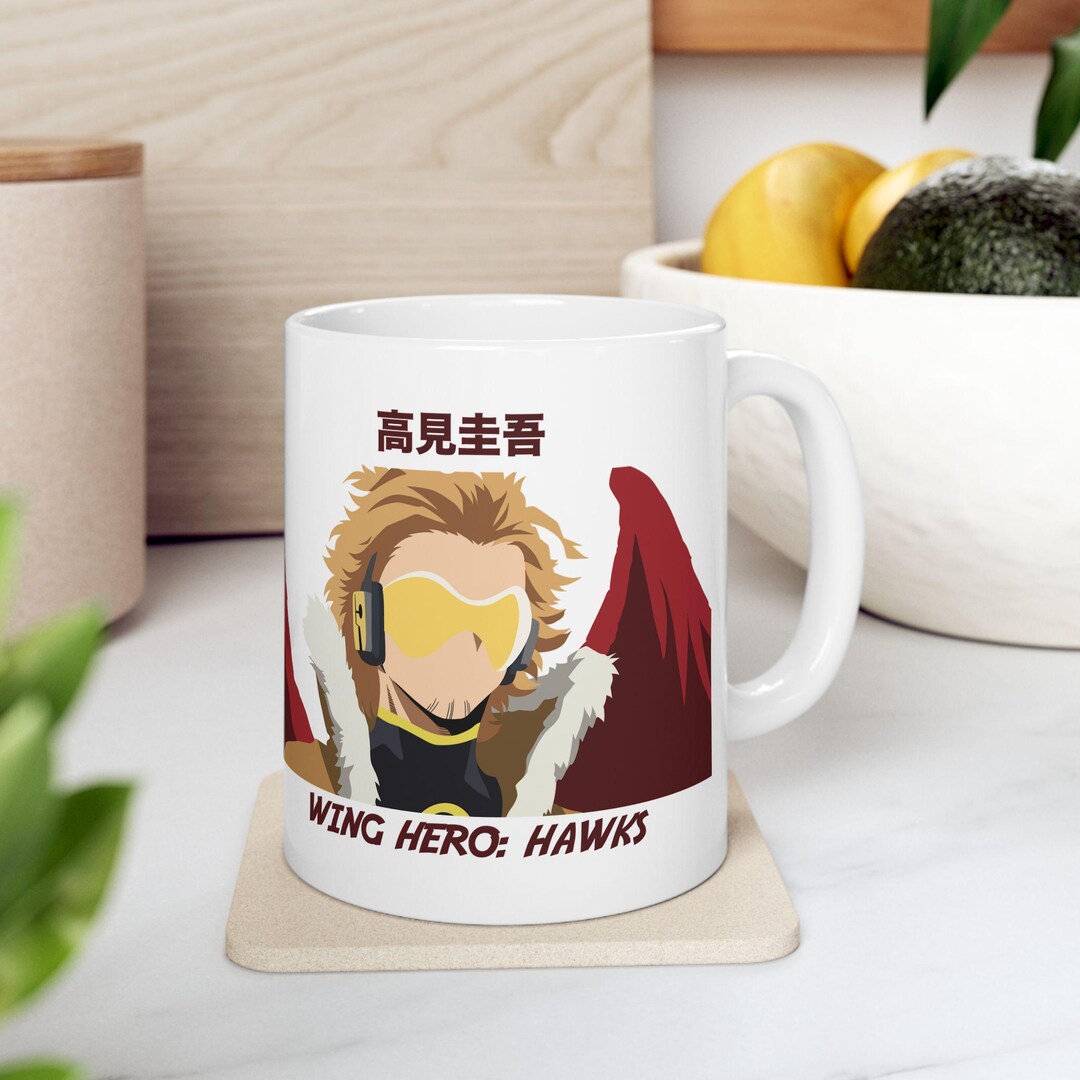 Heroic Ceramic Mug - Wing Hero, Anime Gift for Fans, Coffee Cup, Unique ...