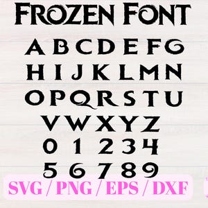 Frozen Alphabet Svg - Frozen Font - Frozen Font Svg - Alphabet Svg ...