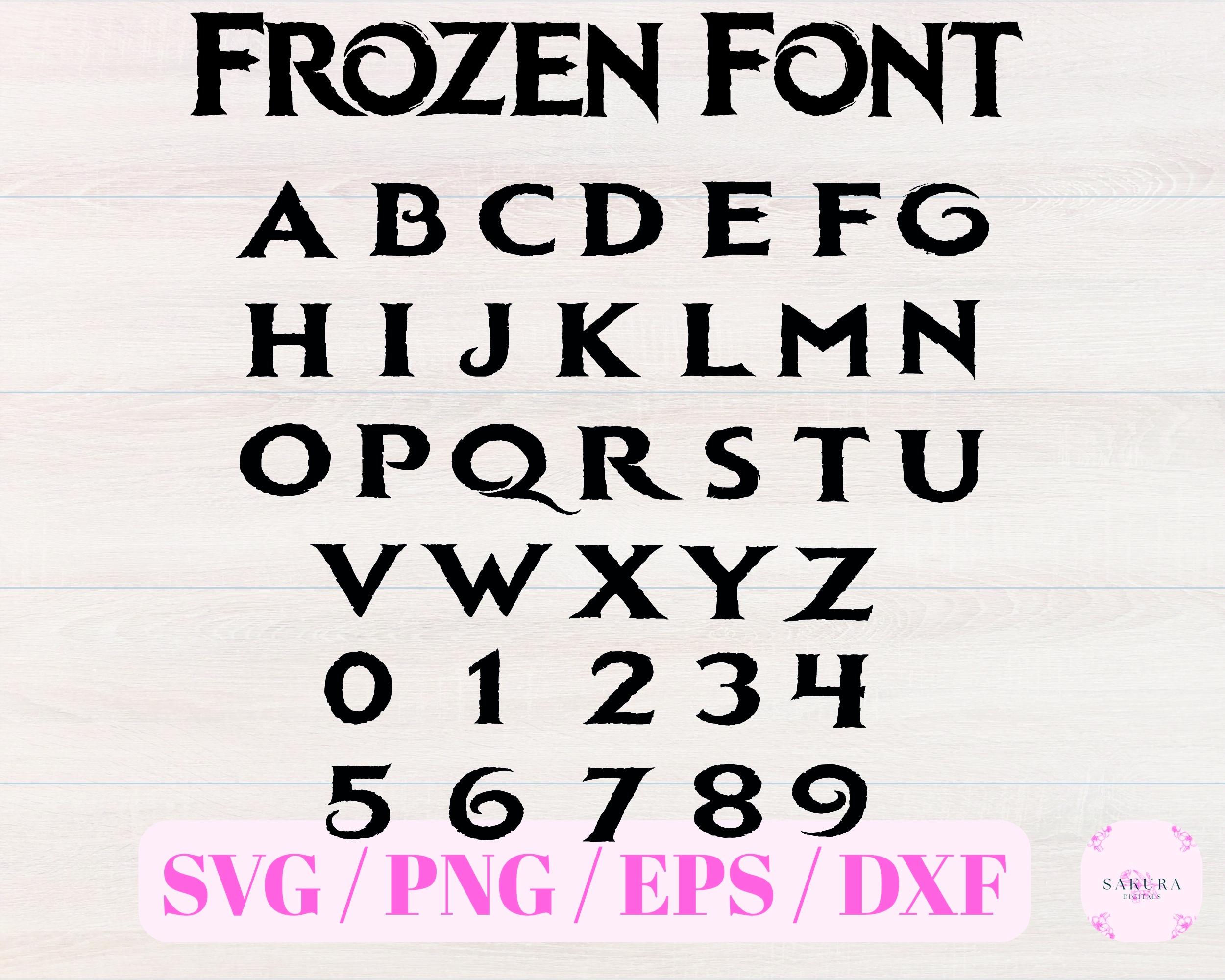 Frozen Alphabet Svg - Frozen Font - Frozen Font Svg - Alphabet Svg ...