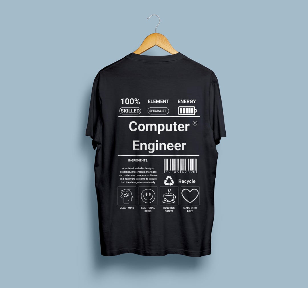Computer Engineer T-shirt Design SVG/PNG - Design Svg - Fashion Design ...