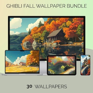 30 Studio Ghibli Fall Wallpapers 4K | Cozy Autumn PC, Tablet ...