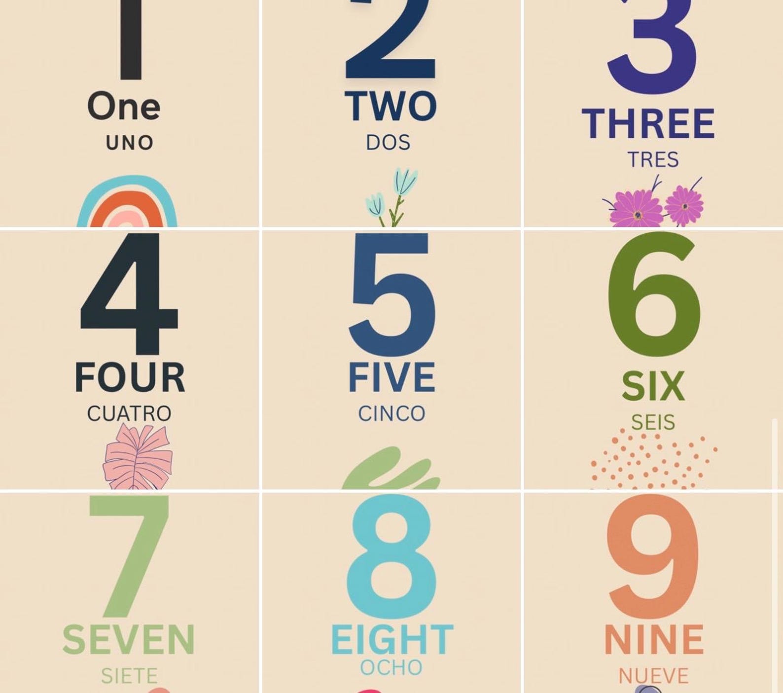 Numbers 1–10 Flashcards – Bold Counting Cards for Toddlers ...