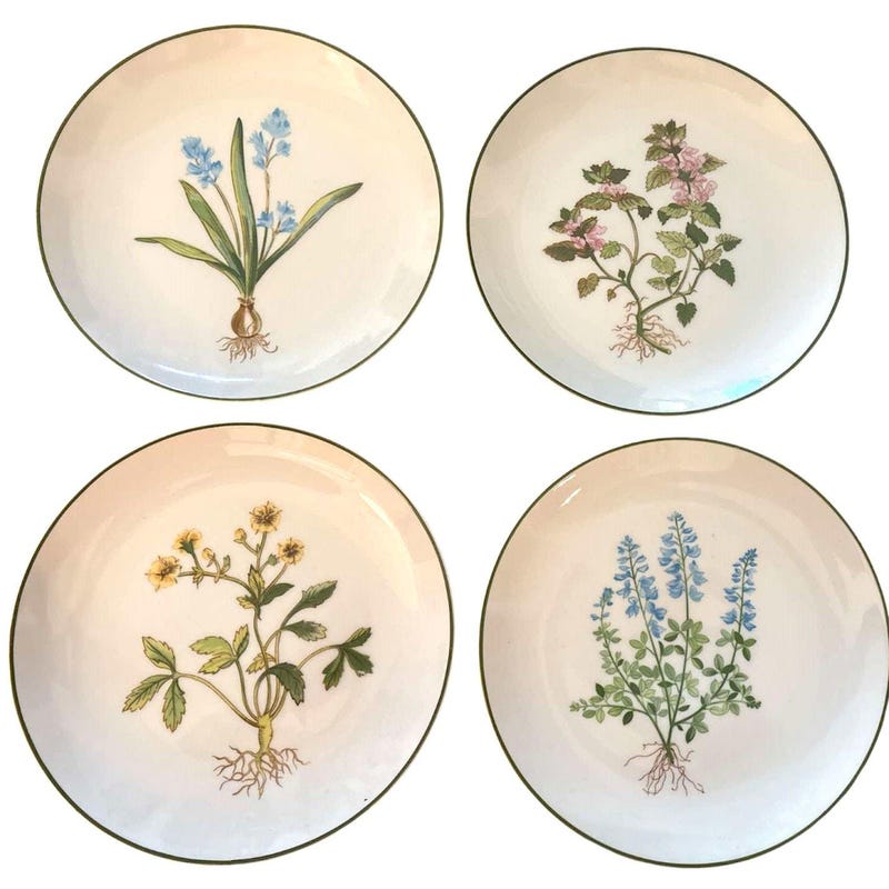 Ceramic Flower Plate - Etsy
