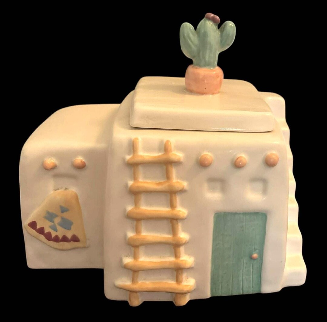 Vintage Treasure Craft Aztec Pueblo Mesa Southwestern Adobe Cactus ...