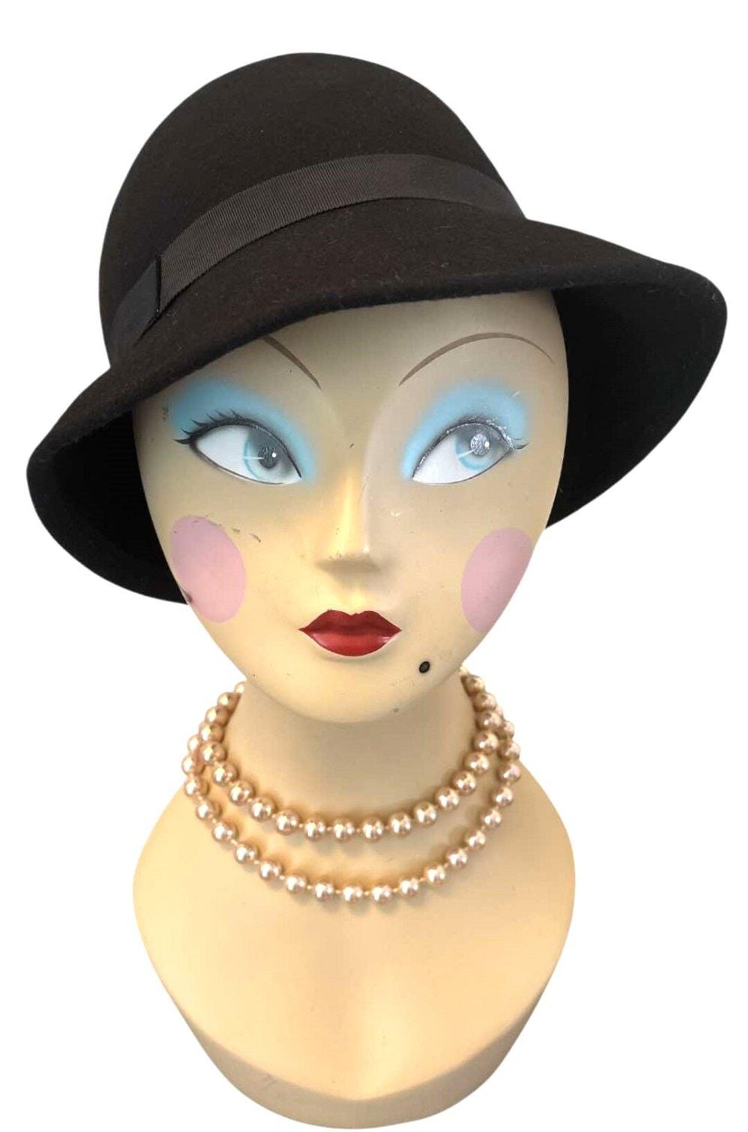 Vintage Kate Spade New York Wool Black Bucket Hat Grosgrain Ribbon ...