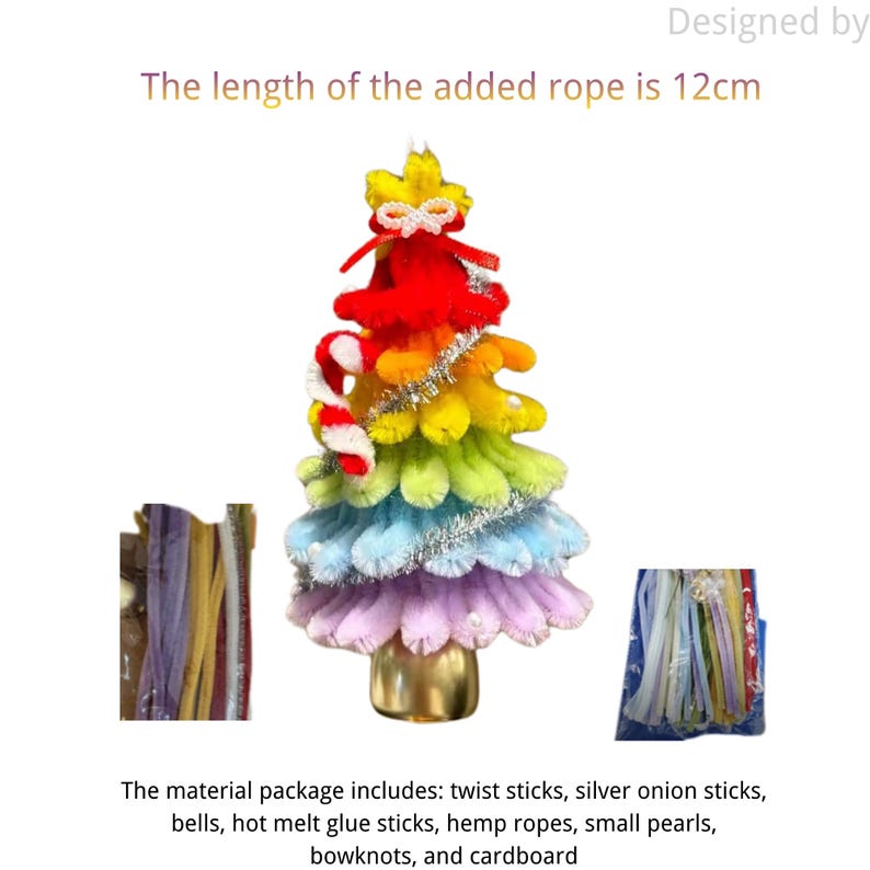 DIY Pipe Cleaner Christmas Tree Kit | Holiday Craft Ornament - Etsy UK