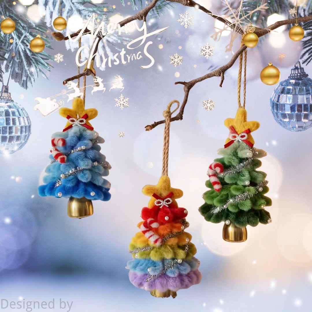 DIY Pipe Cleaner Christmas Tree Kit | Holiday Craft Ornament - Etsy UK