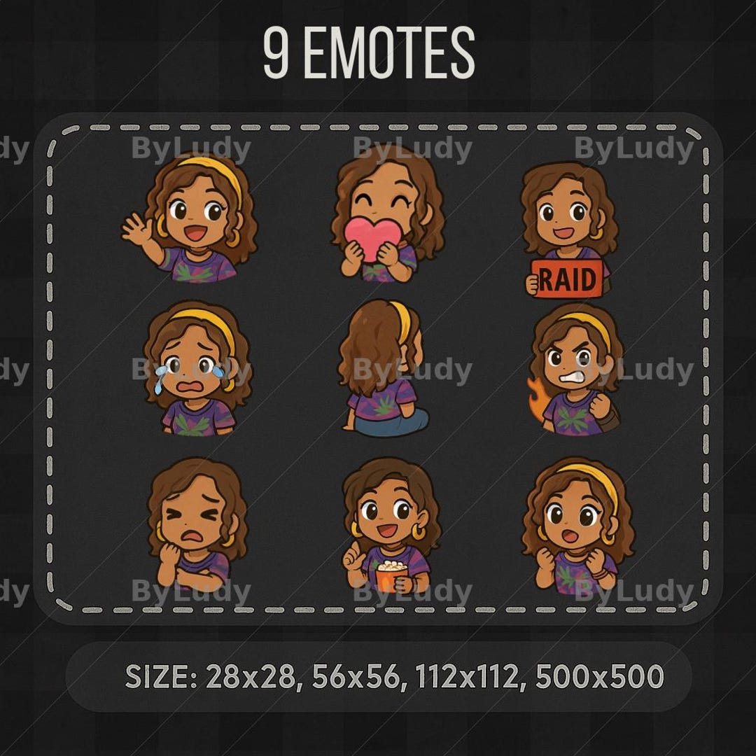 Thalita Lyra Chibi Emotes Pack | 9 Twitch Emotes | Dead by Daylight ...