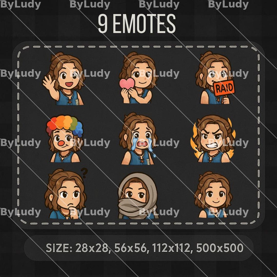 Renato Lyra Chibi Emotes Pack | 9 Twitch Emotes | Dead by Daylight ...