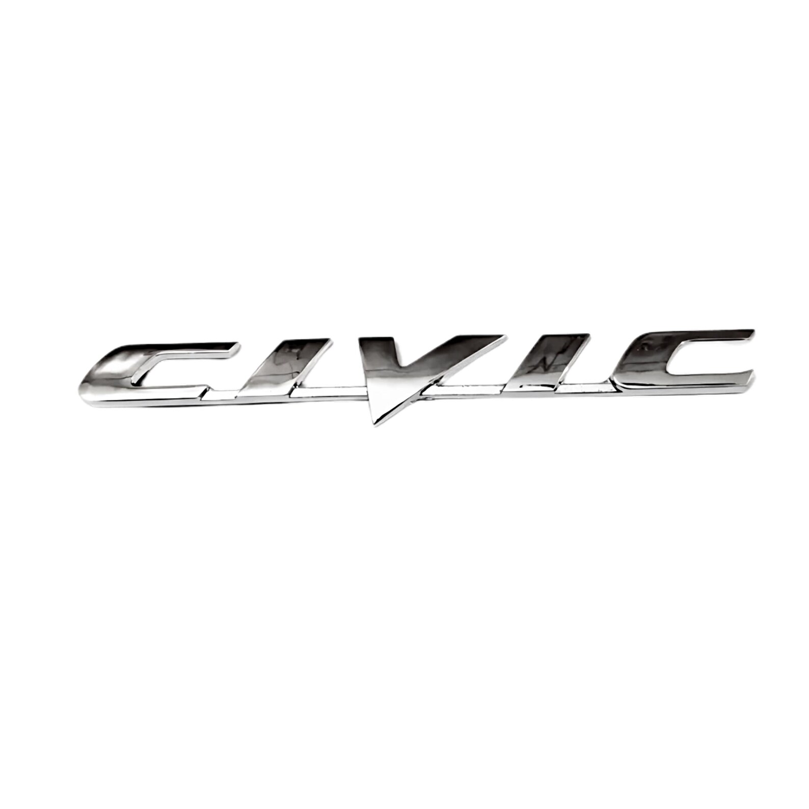 Honda Civic Chrome Logo Badge Emblem Overlay – Tailgate Boot Lettering ...