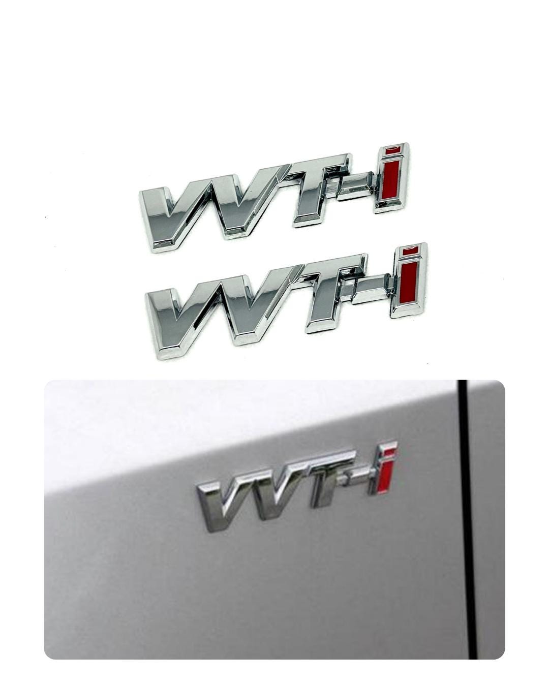 Vvt-i Chrome Side Emblem – Fender Badge Sticker for Toyota Cars - Etsy