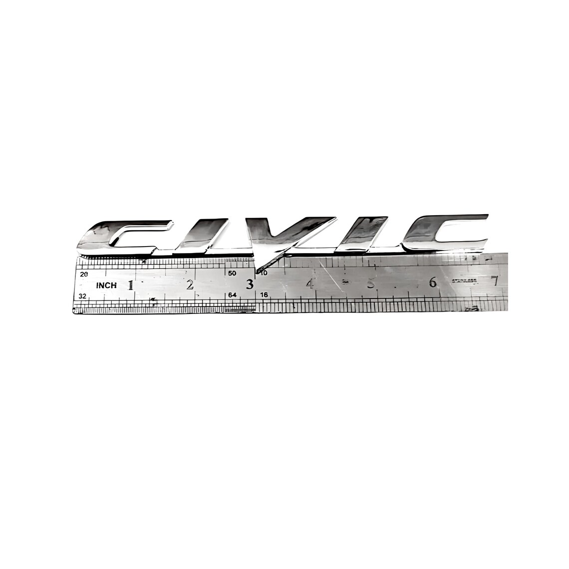Honda Civic Chrome Logo Badge Emblem Overlay – Tailgate Boot Lettering ...
