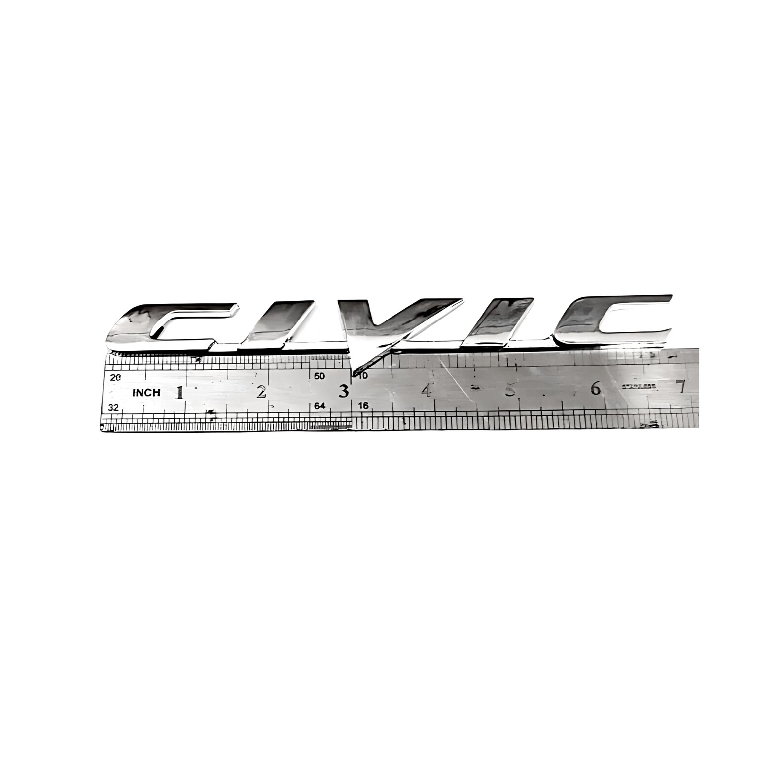 Honda Civic Chrome Logo Badge Emblem Overlay – Tailgate Boot Lettering ...