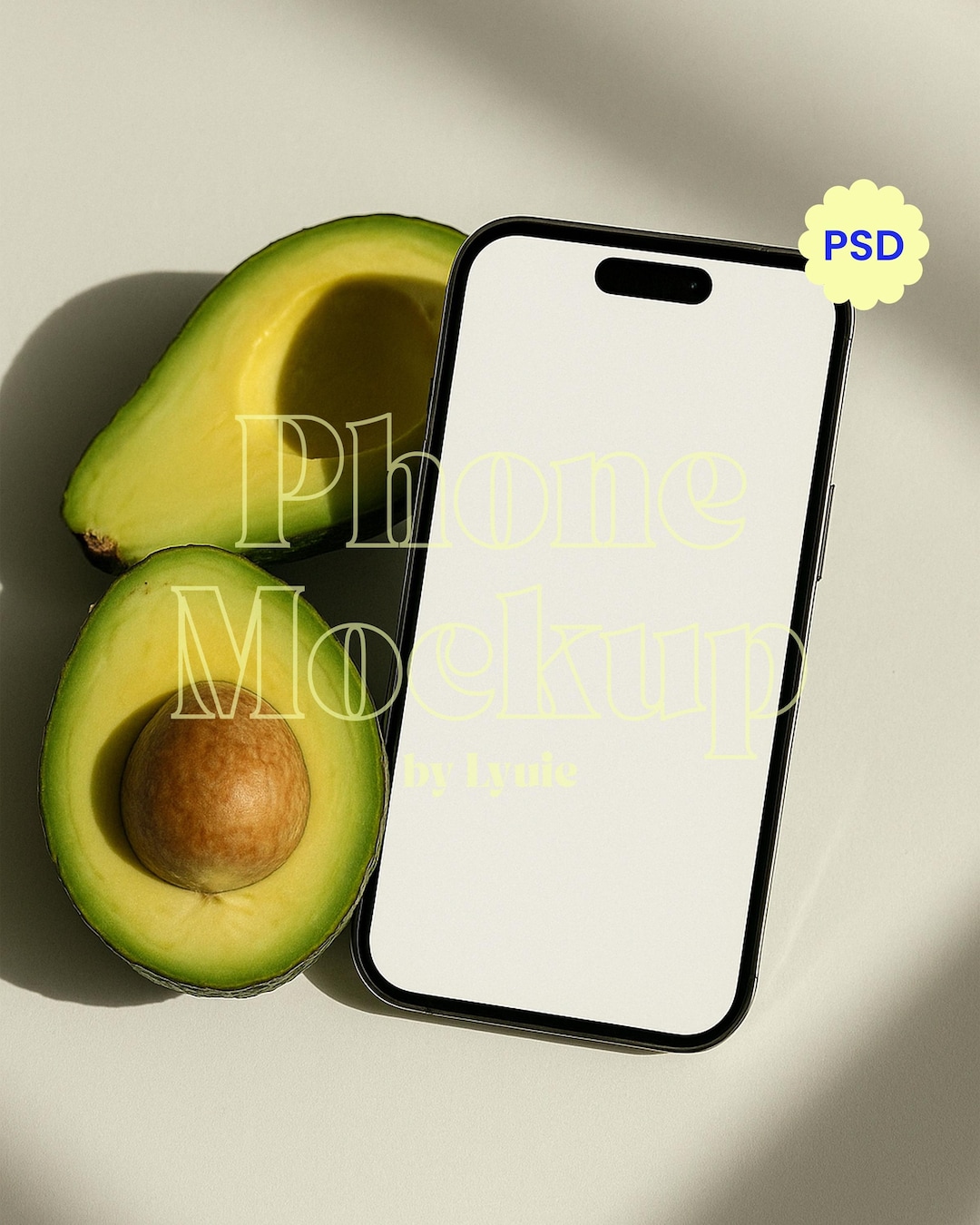 Healthy Lifestyle iPhone Mockup, Clean Girl Vibe Digital Mock Up, Cozy ...