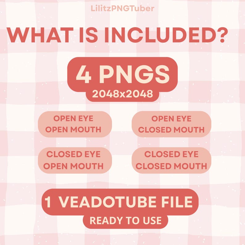 Strawberry Girl Pngtuber Model | Cute Chibi Vtuber for Streaming - Etsy