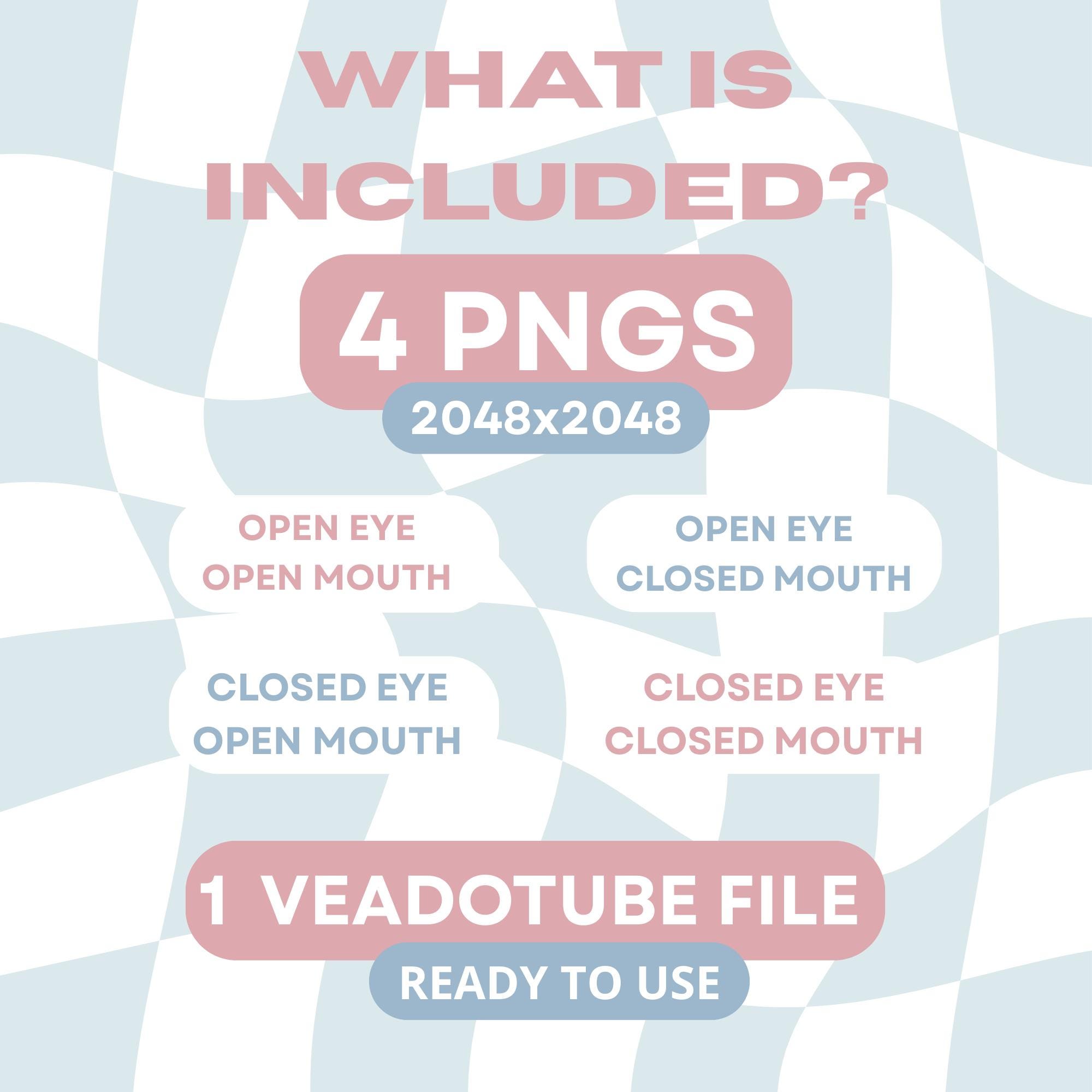 Girl Pngtuber | Premade Cute Chibi Vtuber Model | Reactive PNG for ...