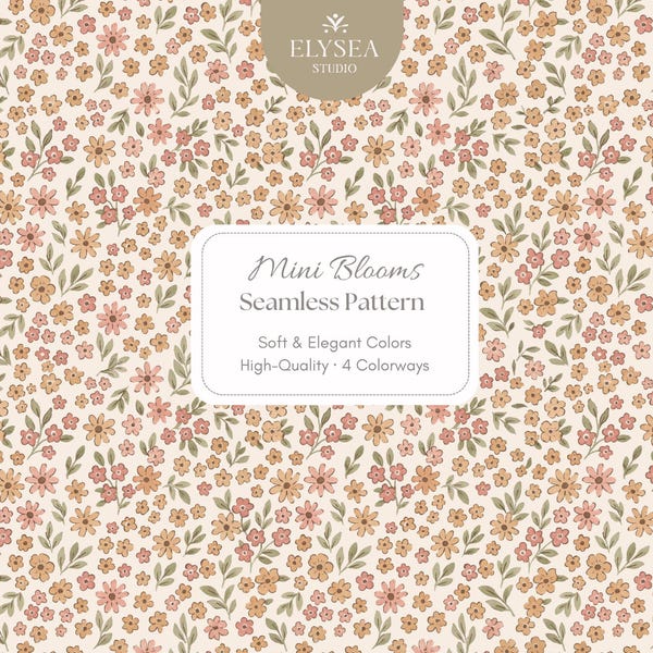 Small Flower Wallpaper - Etsy UK
