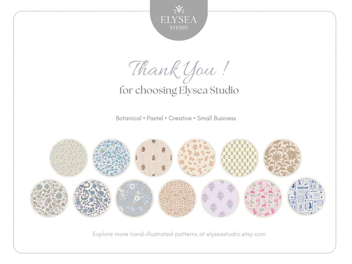 Watercolor Floral Pattern Pack • Hand-painted Pastel Botanical Paper ...