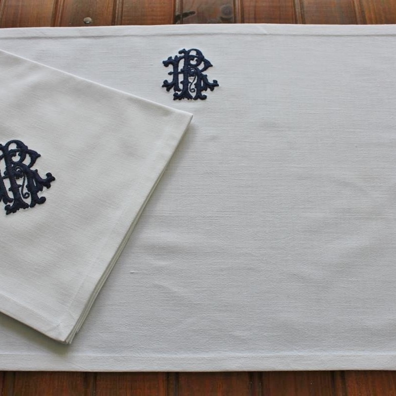 Embroidered Placemats Personalized - Etsy