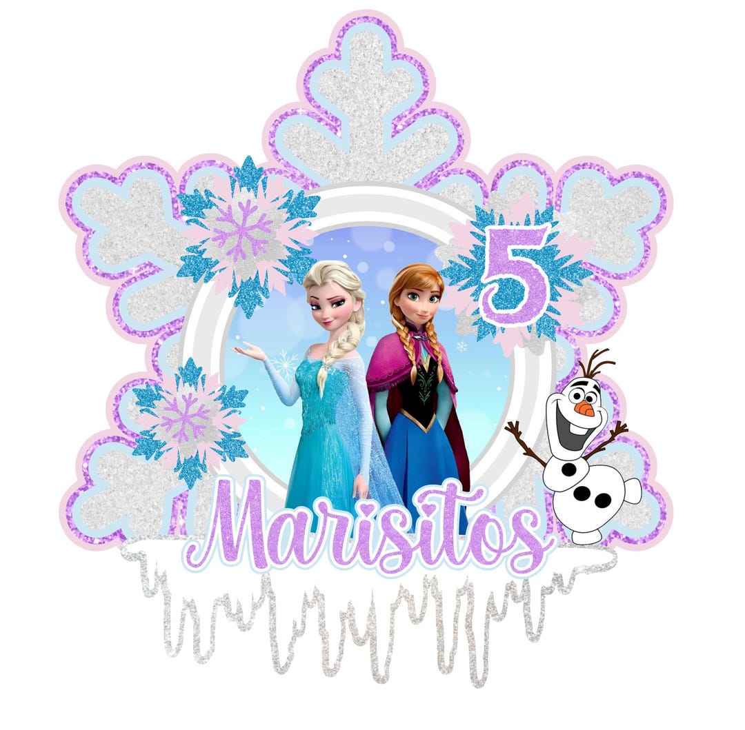 Frozen 3D Digital Cake Topper – SVG Files for Cricut and Silhouette ...