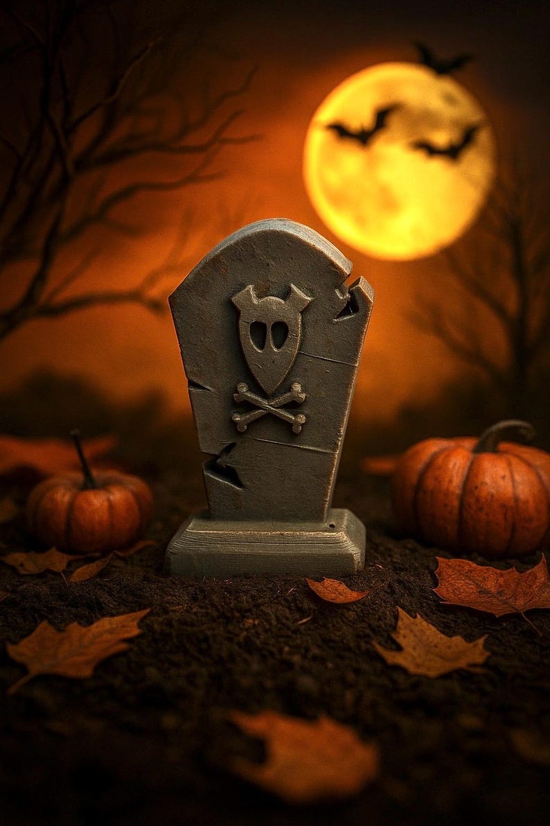 Nightmare Before Christmas Zero Tombstone Gravestone. Halloween Decor ...