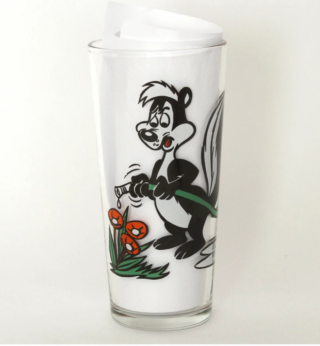 Vintage 1976 Pepe Le Pew/daffy Duck Pepsi Collector Pint Glass Warner ...