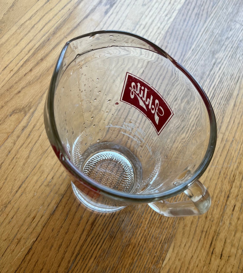 Vintage Schlitz Draft Beer Pitcher Glass / Breweriana /classic - Etsy