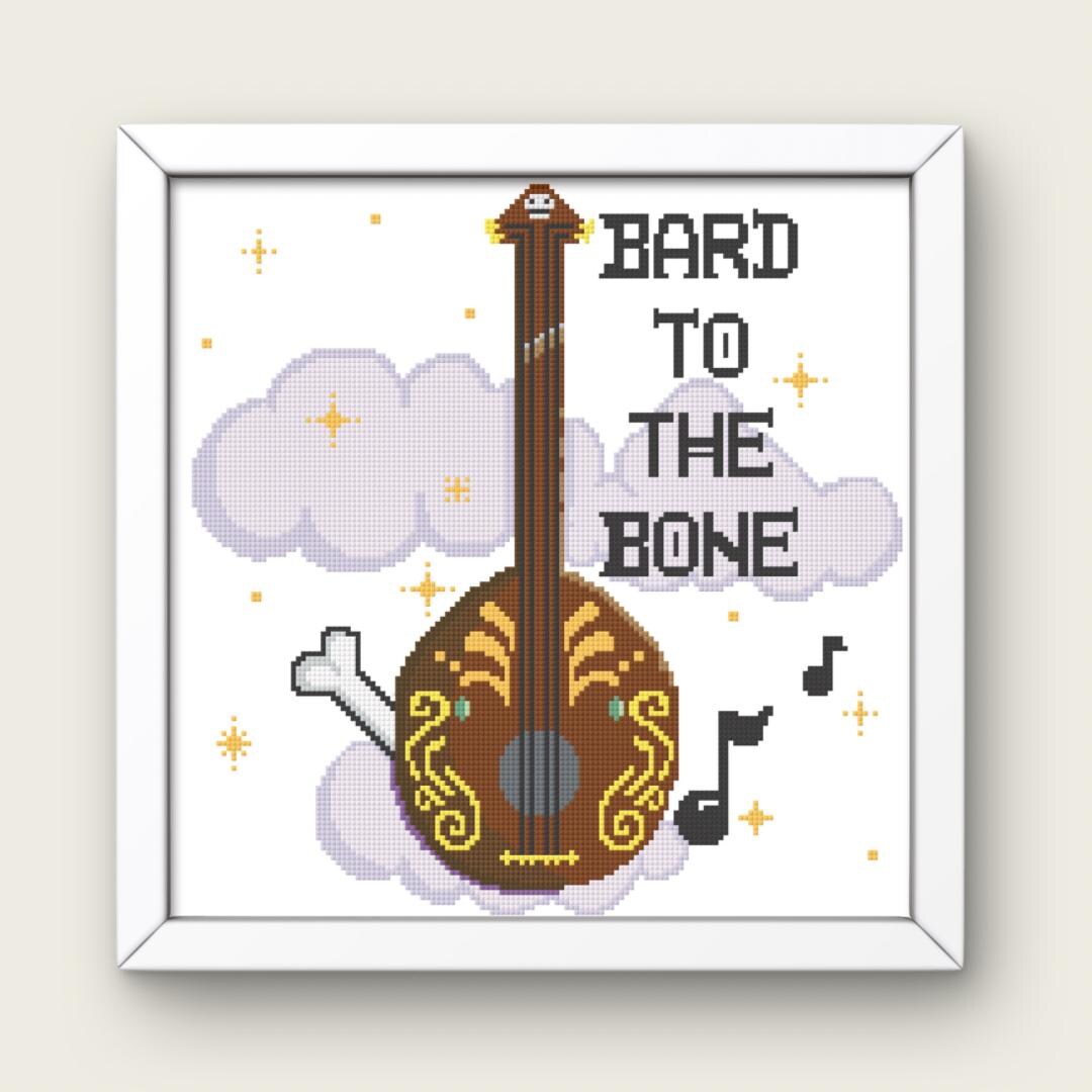 Bard to the Bone Cross Stitch Pattern - Etsy