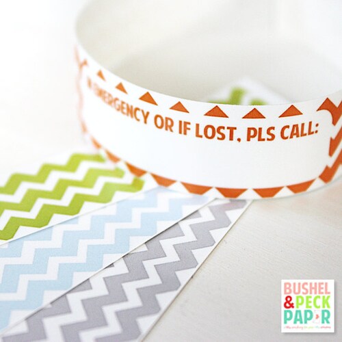 Kids ID Bands Custom Rainbow Vinyl ID Bracelets - Etsy