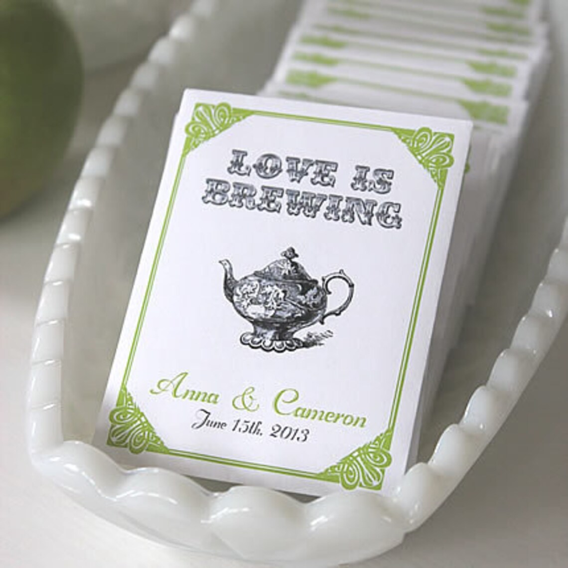Custom Tea Favors Personalized Wedding / Bridal Shower Favor | Etsy