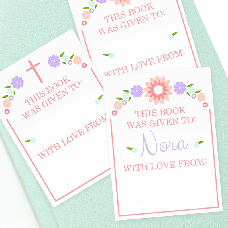 Flower Book Plate - Etsy