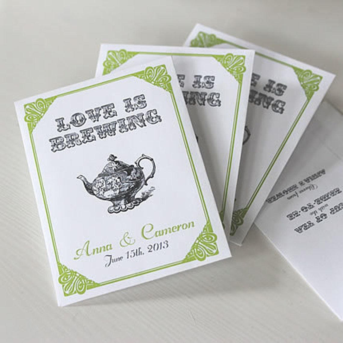 Custom Tea Favors Personalized Wedding / Bridal Shower Favor | Etsy