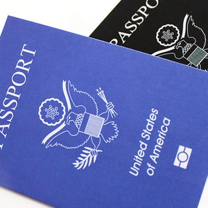 Play Party Passports Set of 10 Folded Cards Kids Party - Etsy