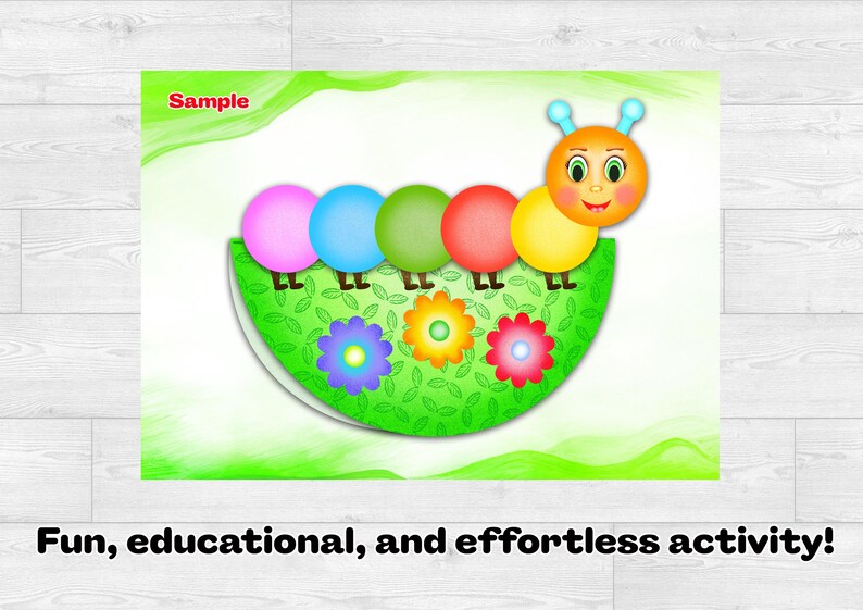 Caterpillar Craft for Kids – Cut and Paste Insect Activity – Preschool ...