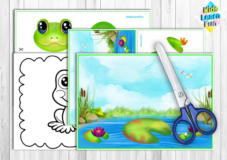 Frog Cut and Paste Craft | Printable PDF | A4 A5 | Fine Motor Skills ...