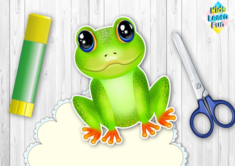 Frog Cut and Paste Craft | Printable PDF | A4 A5 | Fine Motor Skills ...