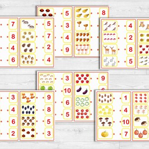 Printable Fall Math Activities for Preschoolers - Counting and Number ...