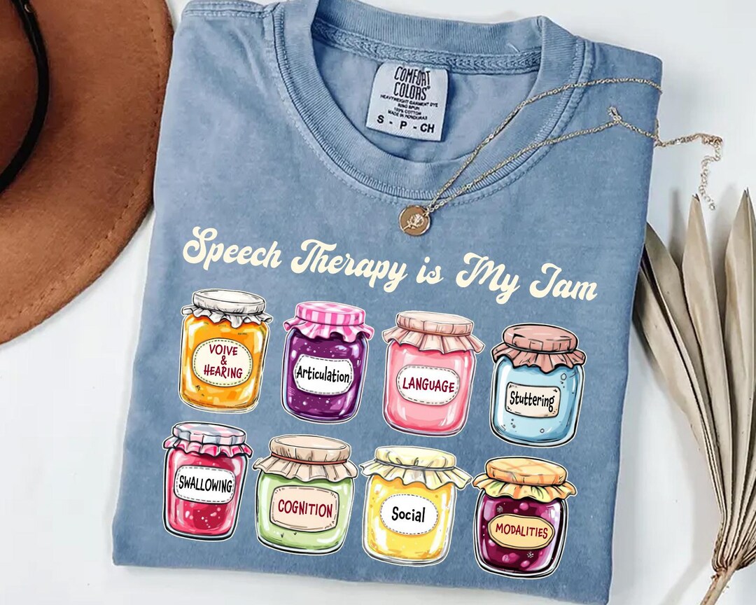 Speech Therapy is My Jam Shirt – SLP Comfort Colors Tee - Etsy