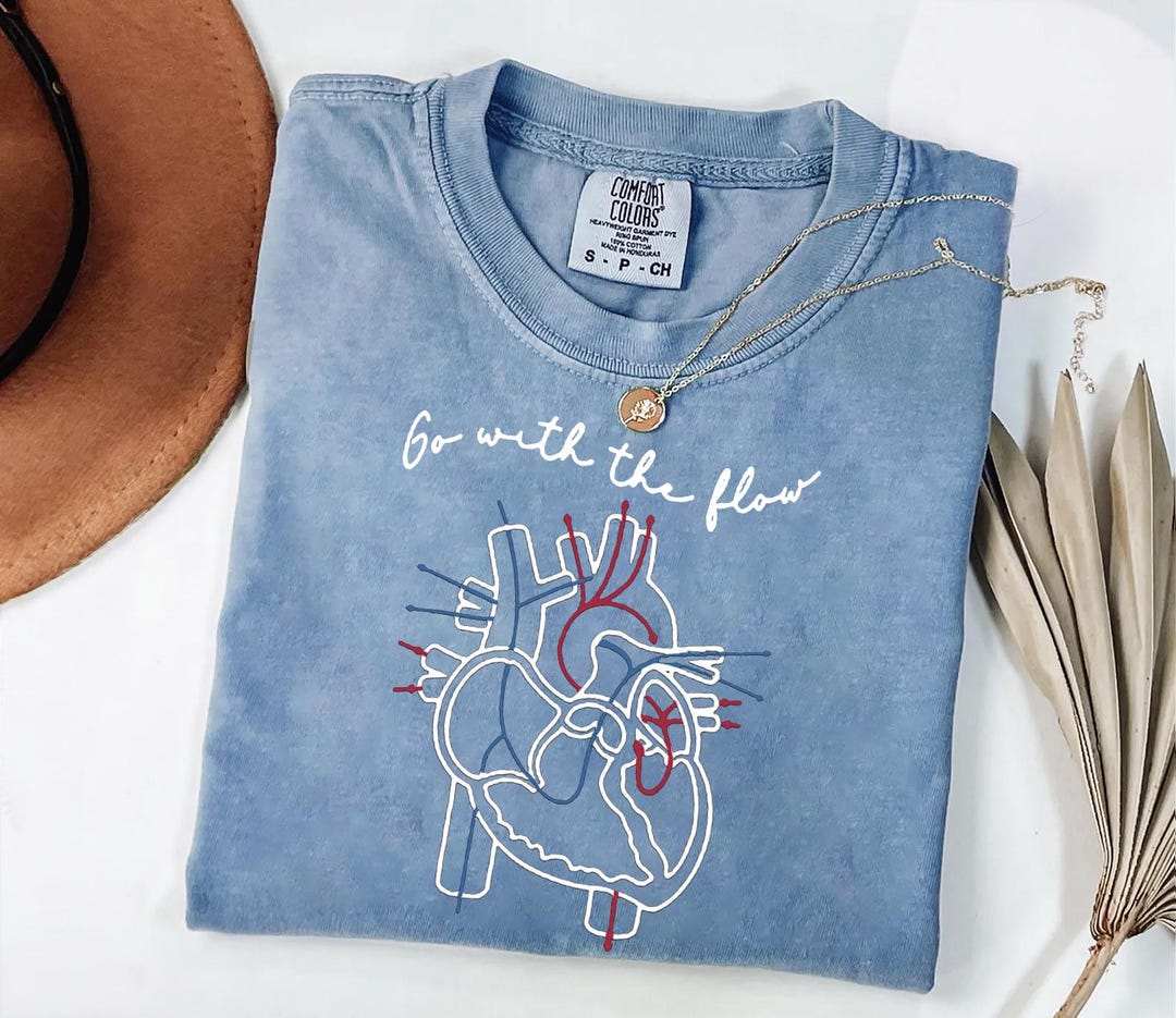 Anatomical Heart Nurse T-shirt: Funny Cardiology Tee, Med Student Gift ...